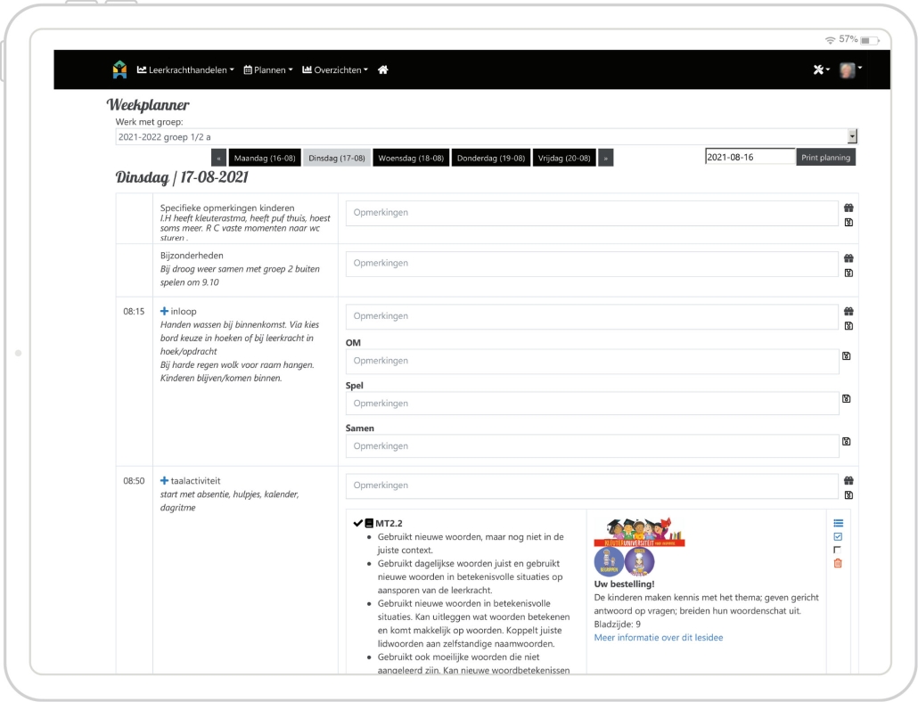 Plannen – MijnKleutergroep